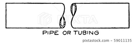 Conventional Breaks Symbols of Pipe or Tubing - Stock Illustration ...