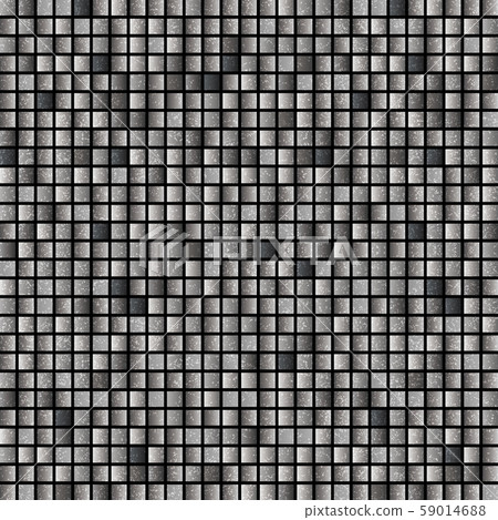 Silver mosaic background - Stock Illustration [59014688] - PIXTA