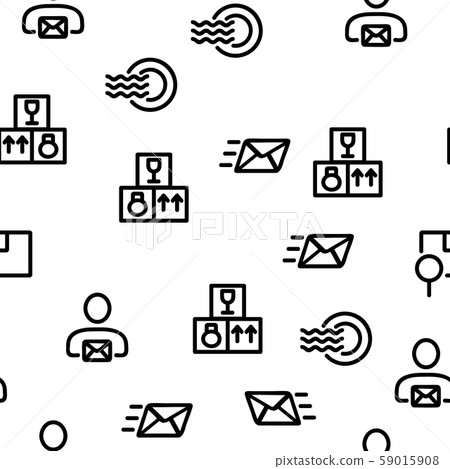 Post Company Vector Seamless Pattern - Stock Illustration [59015908 ...