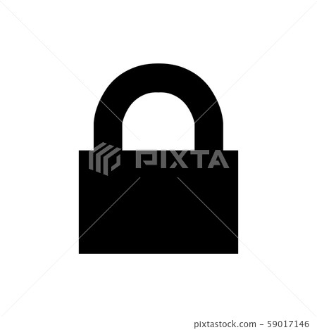 Black Key lock symbol for banner, general design - Stock Illustration ...