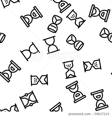 Hourglass Vector Seamless Pattern - Stock Illustration [59017223] - PIXTA