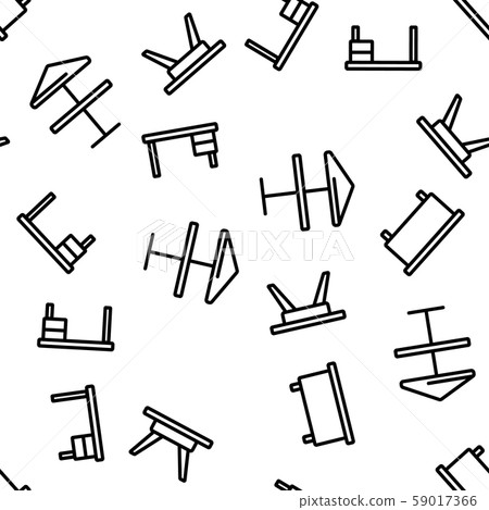 Table Desk Vector Seamless Pattern - Stock Illustration [59017366] - PIXTA