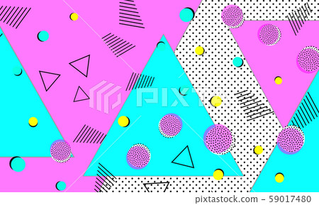 Pink Fun Banner. Navy Gradient Background. - Stock Illustration ...