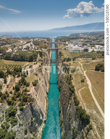 Aerial bird's eye view photo taken by drone of... - Stock Photo ...