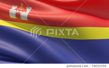 Flag of Kaliningrad Oblast. High resolution... - Stock Illustration ...