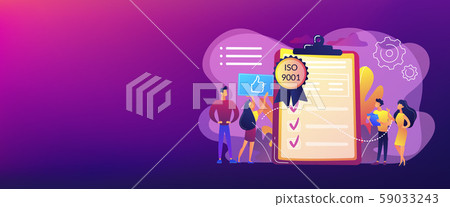 Standard for quality control concept banner... - Stock Illustration ...