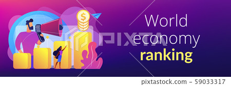 Economic development concept banner header. - Stock Illustration ...