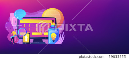 Core system development concept banner header. - Stock Illustration ...