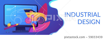 Industrial design concept banner header. - Stock Illustration [59033439 ...