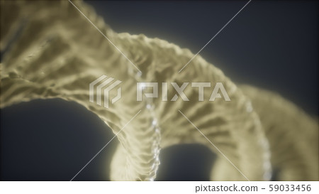 loop double helical structure of dna strand-插圖素材 [59033456] - PIXTA圖庫