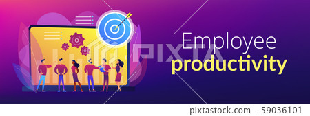 Performance management concept banner header. - Stock Illustration ...
