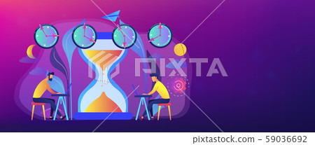 Time zones concept banner header. - Stock Illustration [59036692] - PIXTA