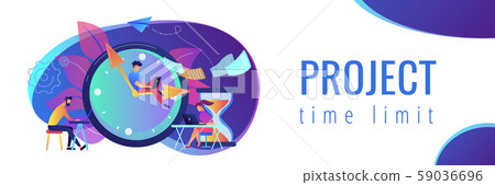 Deadline concept banner header. - Stock Illustration [59036696] - PIXTA