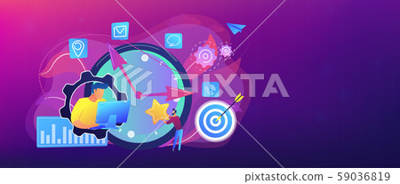 Time management concept banner header. - Stock Illustration [59036819 ...