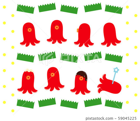 Various octopus wieners - Stock Illustration [59045225] - PIXTA