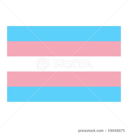 Official transgender community flag with blue,... - Stock Illustration ...