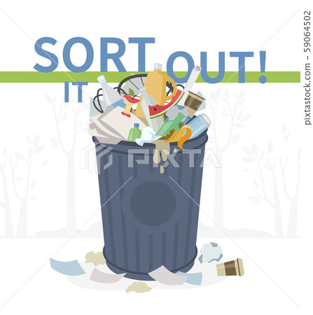 Sort it out - flat design style illustration-插圖素材 [59064502] - PIXTA圖庫