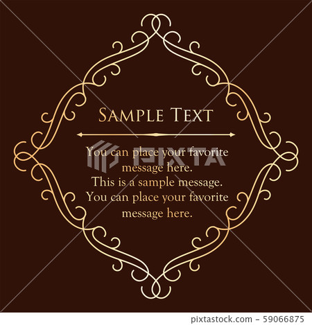 Luxury frame design - Stock Illustration [59066875] - PIXTA