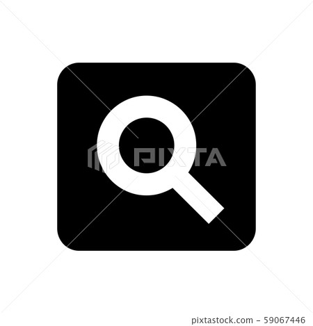 Black Search symbol for banner, general design - Stock Illustration ...