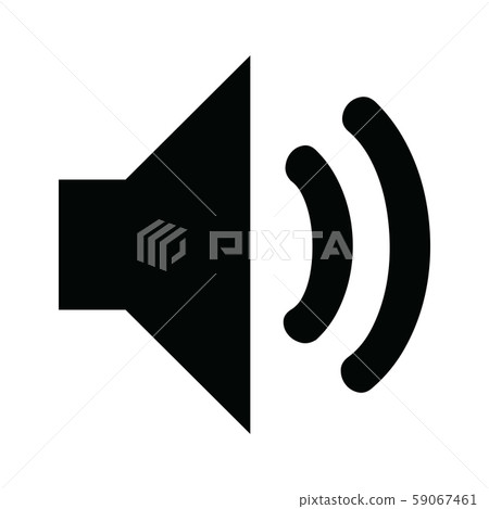 Black Sound audio symbol for banner, general - Stock Illustration ...