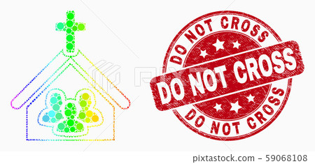 Vector Spectrum Dot Church People Icon and... - Stock Illustration ...