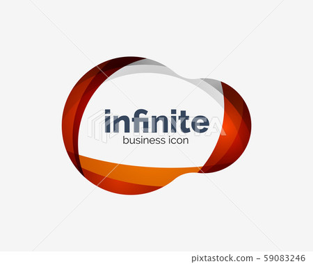 Infinite logo, abstract business icon - Stock Illustration [59083246 ...