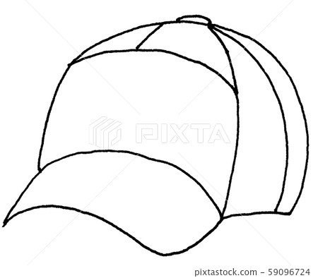 Cap [Hand drawn] [Analog illustration] [Line... - Stock Illustration ...