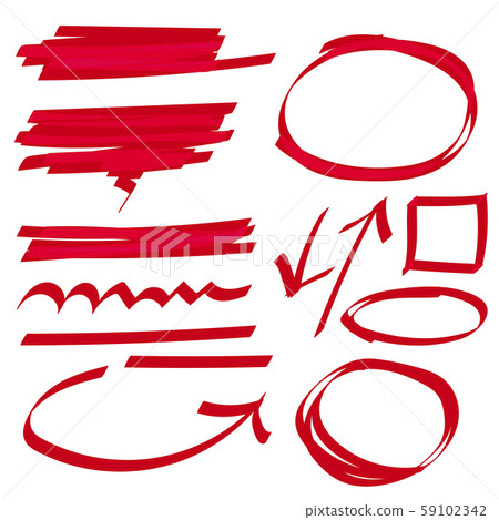 Hand drawn markers set illustration 014 - Stock Illustration [59102342 ...