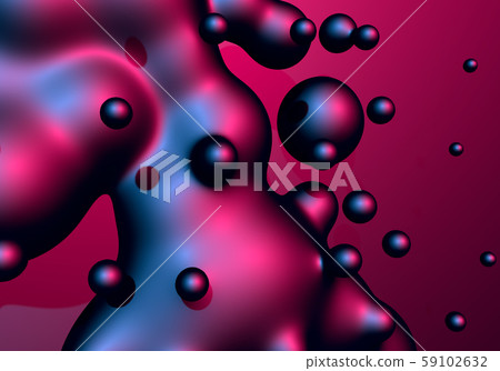 Abstract background with neon glowing boiling... - Stock Illustration ...