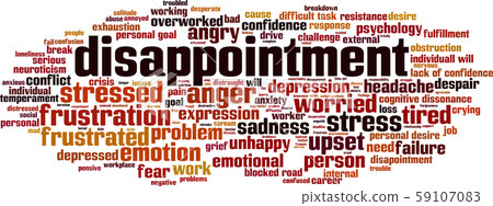 Disappointment word cloud - Stock Illustration [59107083] - PIXTA