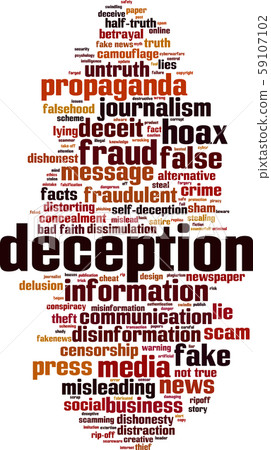 Deception word cloud - Stock Illustration [59107102] - PIXTA
