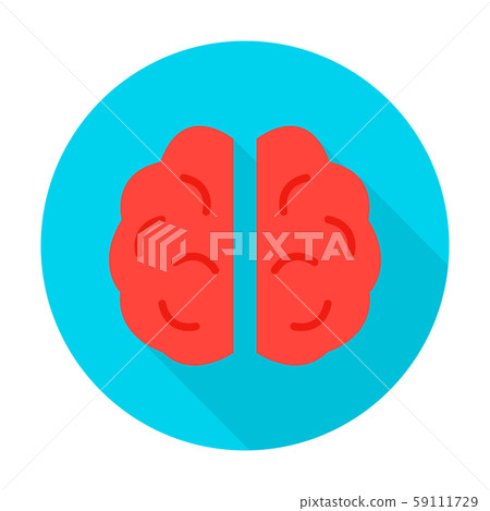 Human Brain Circle Icon - Stock Illustration [59111729] - PIXTA