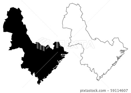 Aust-Agder map vector.... - Stock Illustration [59114607] - PIXTA
