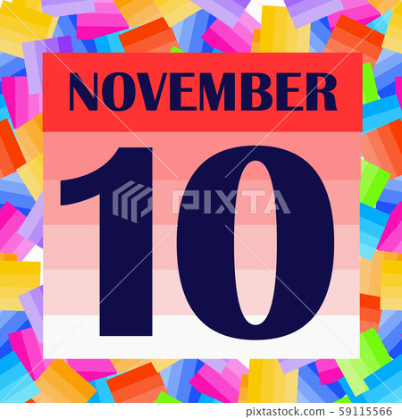 November 10 icon. For planning important day.... - Stock Illustration ...