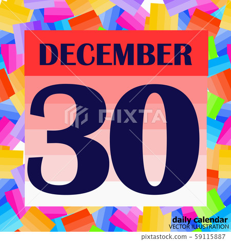 December 30 icon. For planning important day.... - Stock Illustration ...