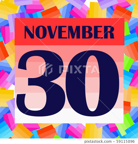 November 30 icon. For planning important day.... - Stock Illustration ...