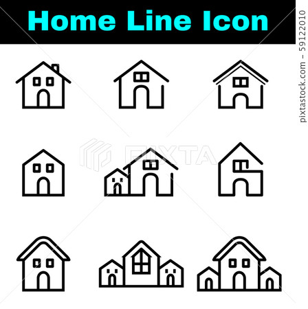 home line icon. - Stock Illustration [59122010] - PIXTA