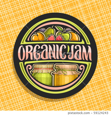 Vector logo for Organic Jam - Stock Illustration [59124243] - PIXTA