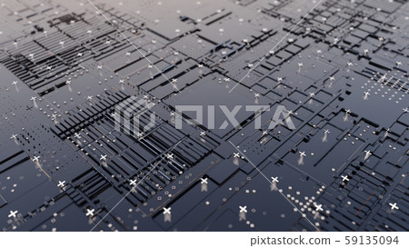 Abstract Central Computer Processors Concept.... - Stock Illustration ...