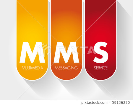MMS - Multimedia Messaging Service acronym - Stock Illustration ...