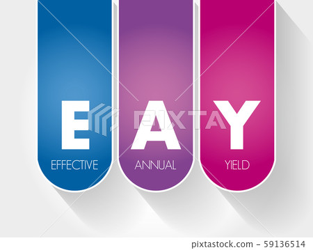 EAY - Effective Annual Yield acronym - Stock Illustration [59136514 ...