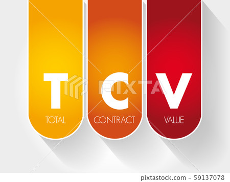TCV - Total Contract Value acronym - Stock Illustration [59137078] - PIXTA