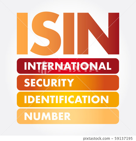 ISIN - International Security Identification - Stock Illustration ...