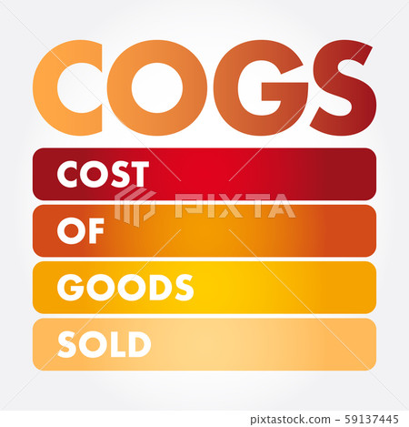 COGS - Cost of Goods Sold acronym - Stock Illustration [59137445] - PIXTA