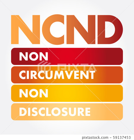 NCND - Non-Circumvent and Non-Disclosure - Stock Illustration [59137453 ...