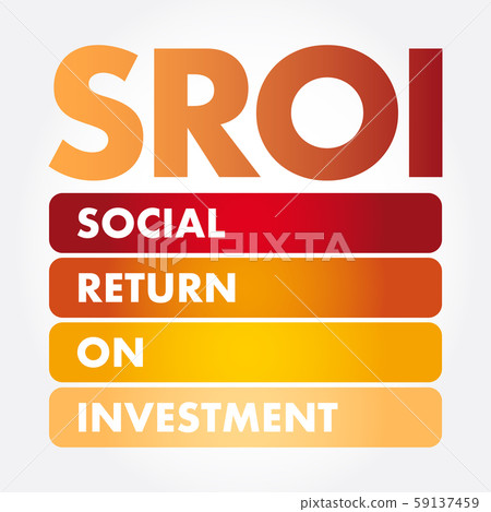 SROI - Social Return On Investment acronym - Stock Illustration ...