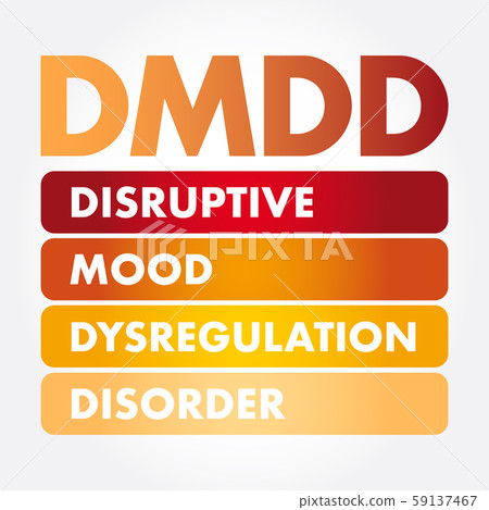 DMDD - Disruptive Mood Dysregulation Disorder - Stock Illustration ...