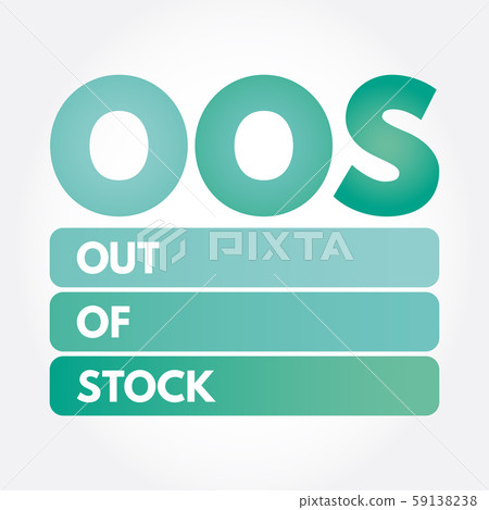 OOS - Out Of Stock acronym - Stock Illustration [59138238] - PIXTA