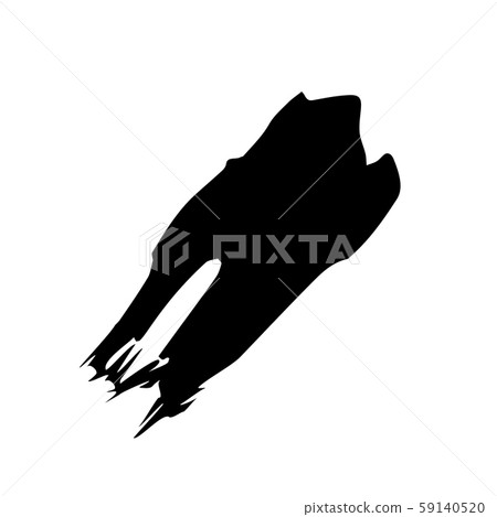 Flowing and Dripping paint or liquid brushstroke - Stock Illustration ...