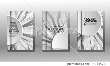 Minimal book cover design with a circular shape... - Stock Illustration ...